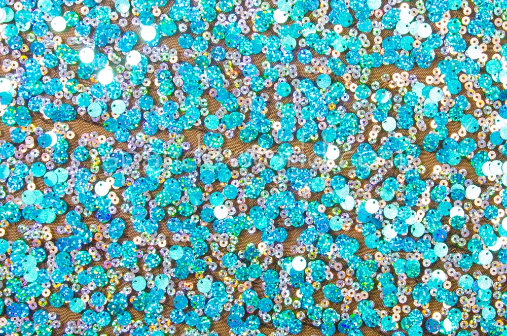 Stretch Sequins (Black/Blue/Silver Holo)