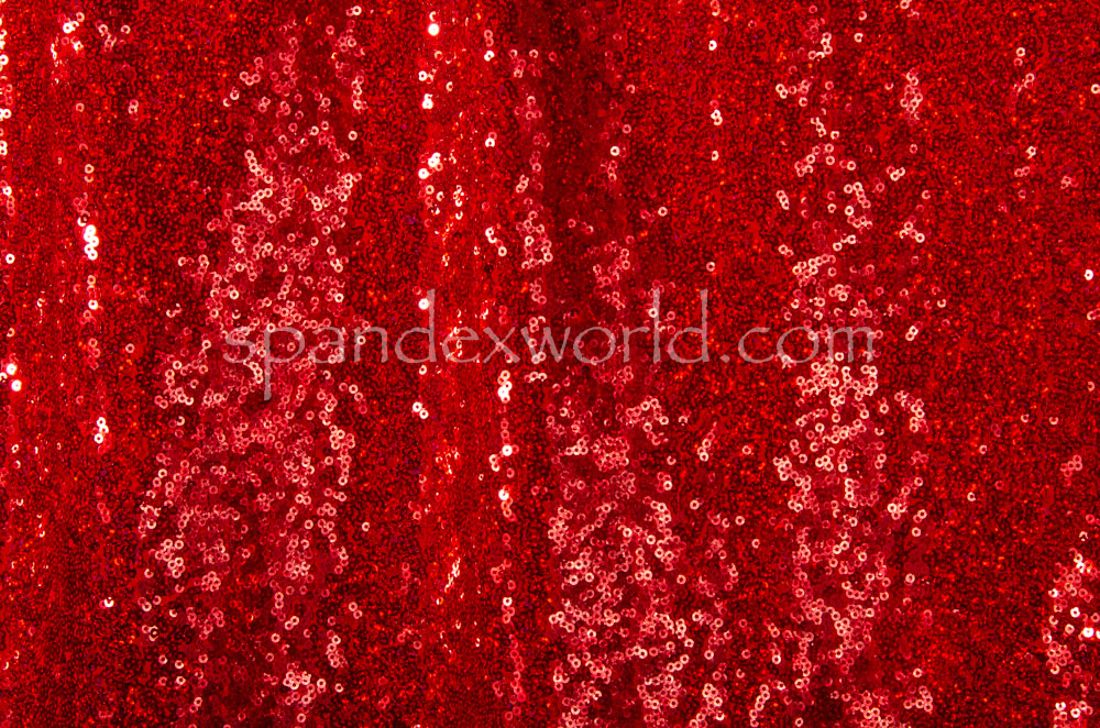Stretch Sequins (Red/Red Holo)