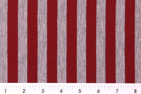 Printed Stripes (Red/Gray)