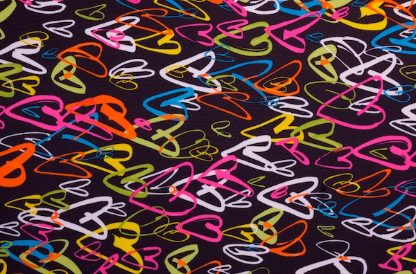 Printed Spandex (Neon Multi)