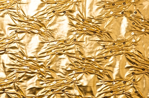 Metallic Pattern Spandex (Gold/Gold)