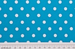 Printed Polka Dots (Turquoise/White)