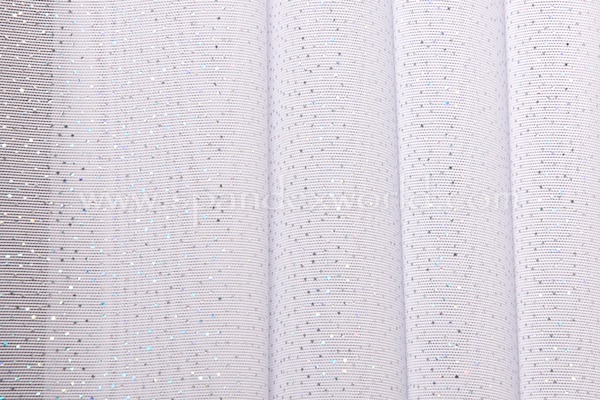 Glitter/Pattern Mesh (White/Silver sparkles)
