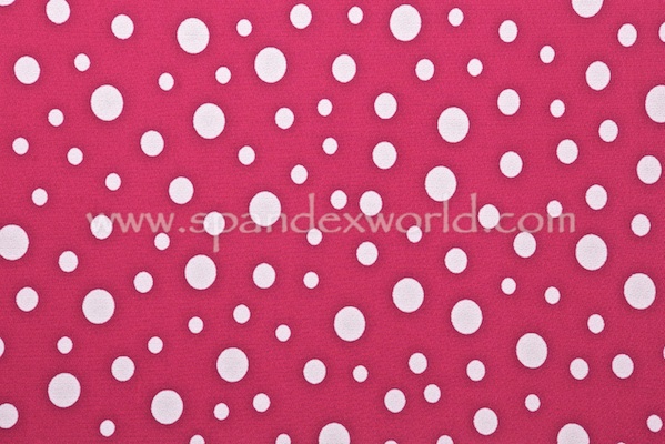 Printed Polka Dots (Fuchsia/White)