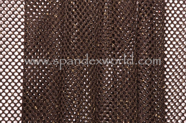 Glitter Fishnet (Black/Gold)