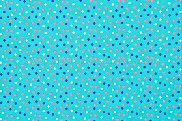 Printed Polka Dots (Turquoise/Royal/Multi)