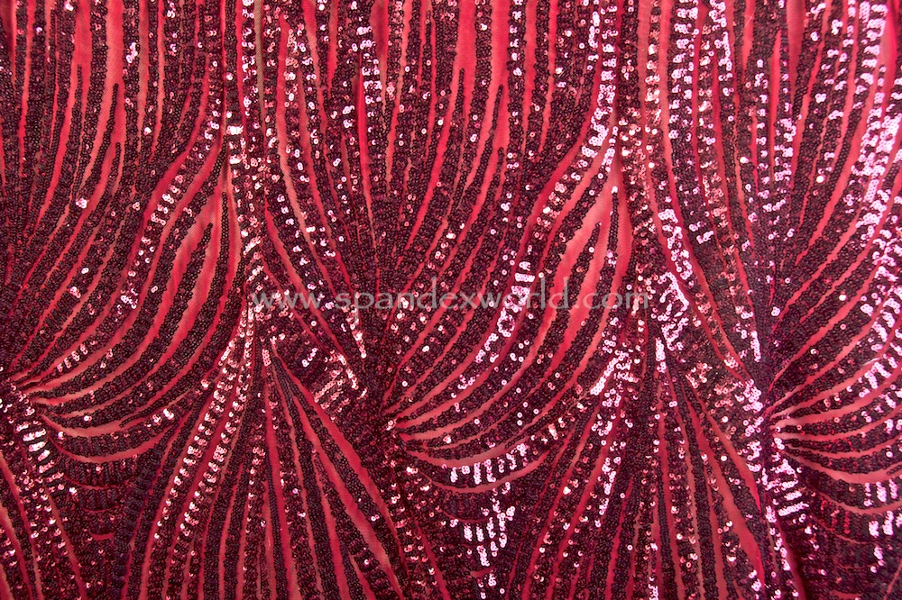Stretch Sequins (Maroon/Burgundy)